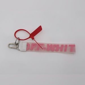 Off-White | Accessories | Offwhite Keychain Pink And Clear Nwt | Poshmark